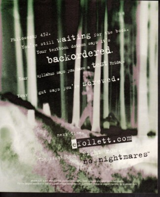 Vintage print ad advertisement textbook efollett .com No Nightmares ...