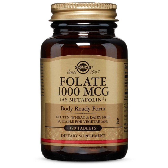 Solgar Folate as Metafolin 1000 Mcg 120 Tablets for sale online | eBay