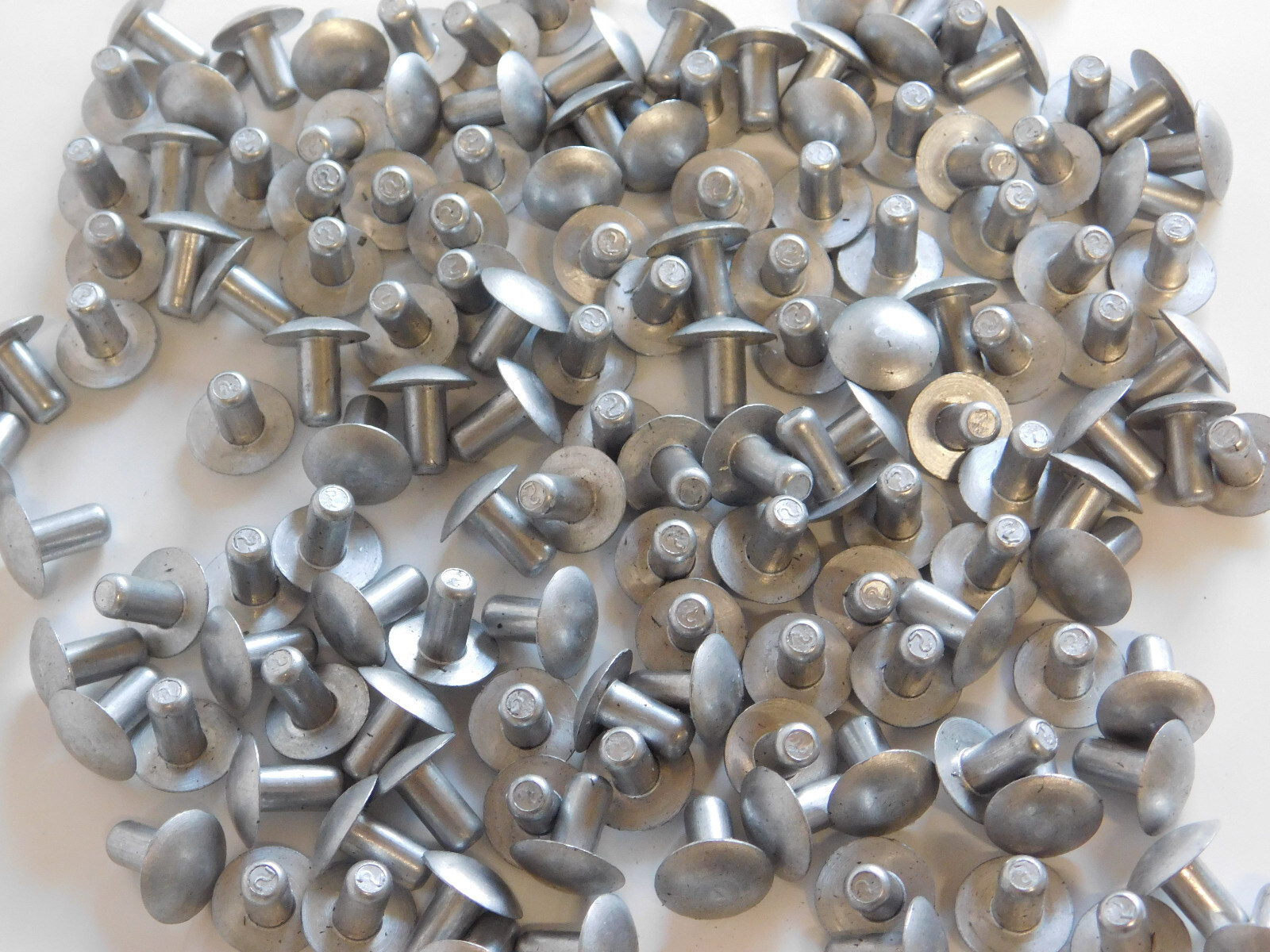 3/16" Diameter X 3/8" Length Solid Aluminum Brazier Head Rivets -PRO ...