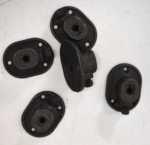 Lot of 5 Rod Clamps 1/4" Brackets 3 Hole Outlet Metal Tools ...