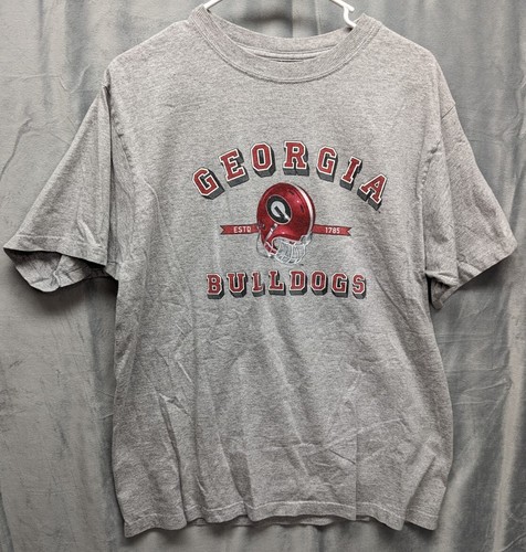 Heisman by Reebok Georgia Bulldogs T-shirt Medium Heather Gray | eBay