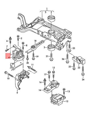 Genuine VW Tiguan 5N1 5N2 Engine Mounting Right 5N0199262M | eBay