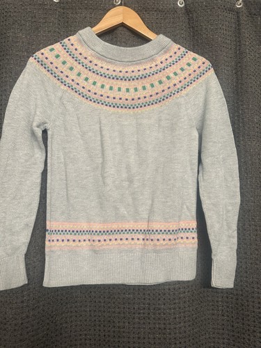 Womens Gap Sweater Pullover Xs Fairis Light Heather Grey Gray Bright | eBay