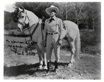 Scott, Fred: Autographed 10"x8" photo / still – {b} Fred Scott | eBay
