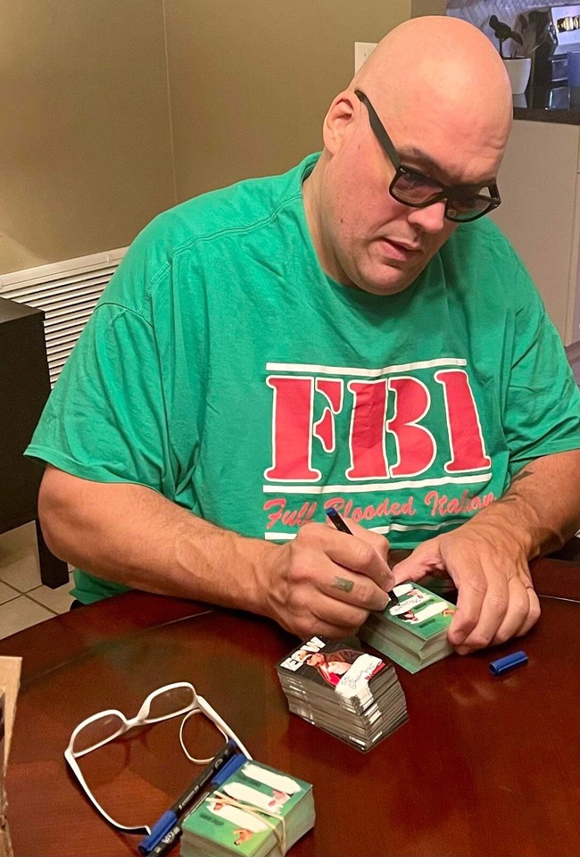 ECW Sal E. Graziano FBI auto card signed wwe wcw aew | eBay