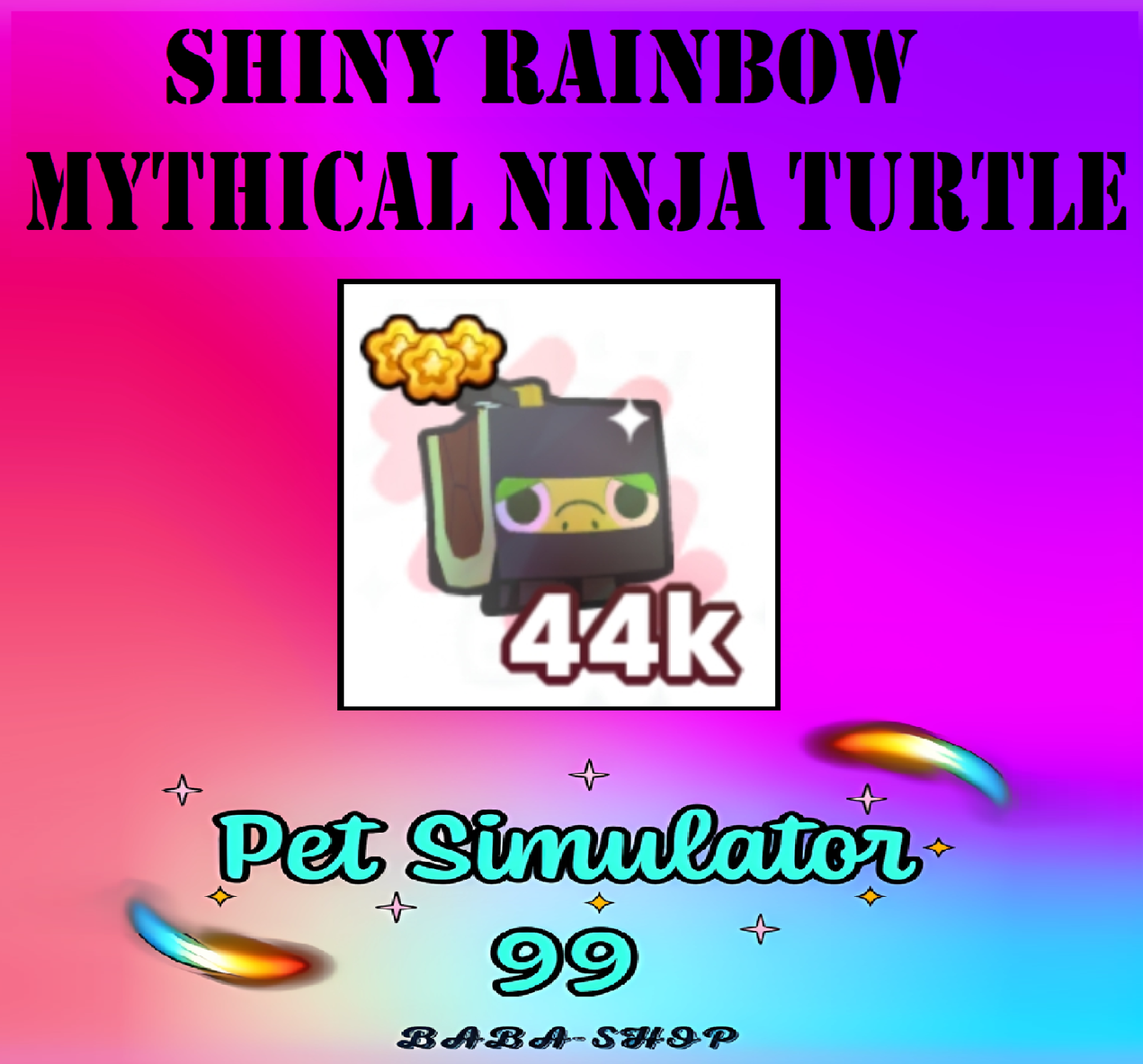 Roblox - PET SIMULATOR 99 - All Rainbow Op pets - PS99 - Fast delivery ...