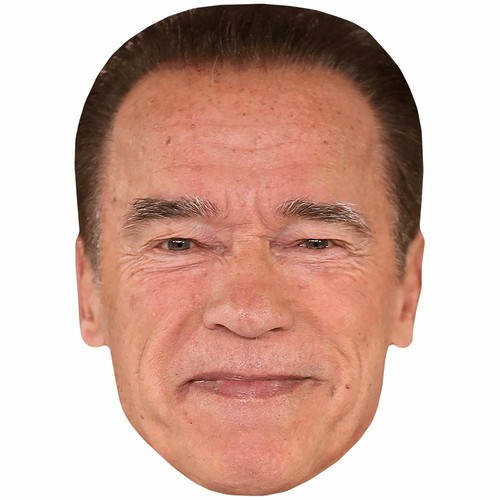 Arnold Schwarzenegger (Smile) Celebrity Mask, Flat Card Face | eBay