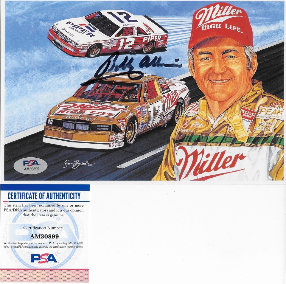 BOBBY ALLISON Signed Autographed Racing Card PSA/DNA COA NASCAR Legend ...