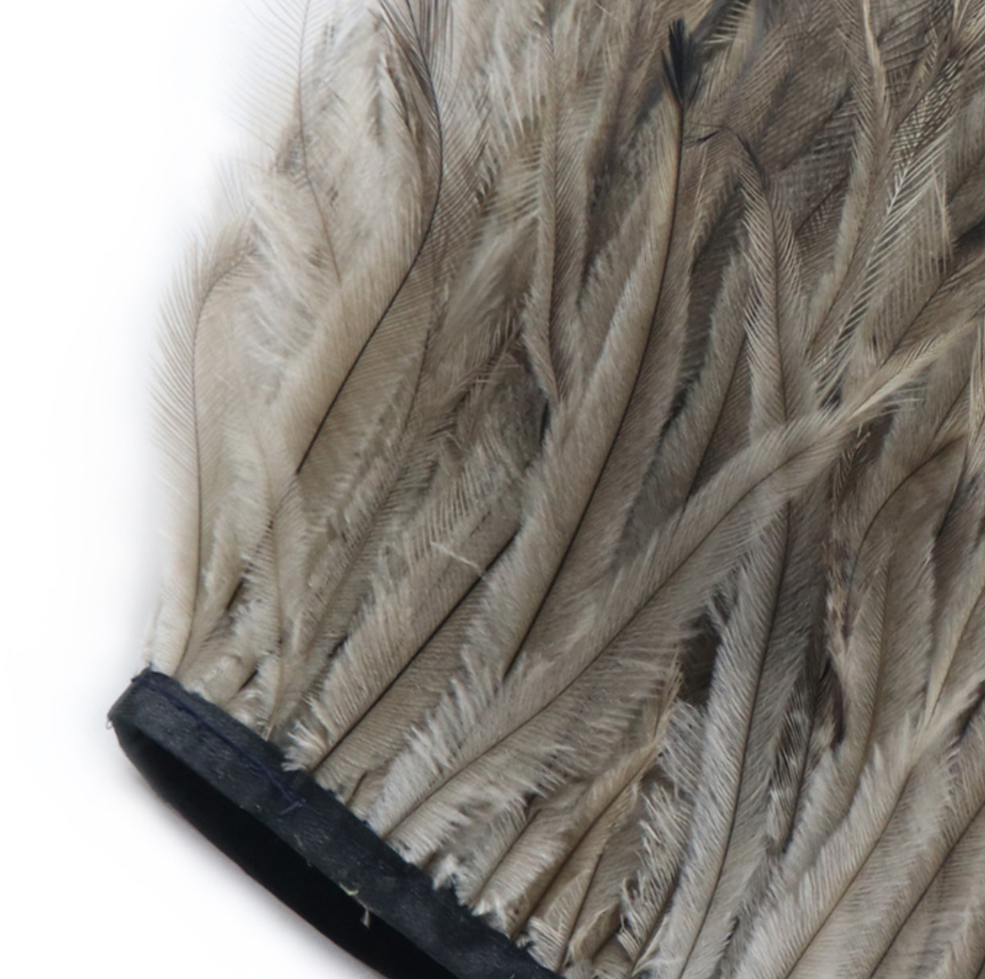 Emu Feathers x 10 Metres Millinery Ribbon Fringe Craft Feather Plume ...