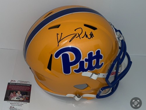 KENNY PICKETT SIGNED FULL SIZE PITT PANTHERS SCRIPT HELMET PROOF JSA ...