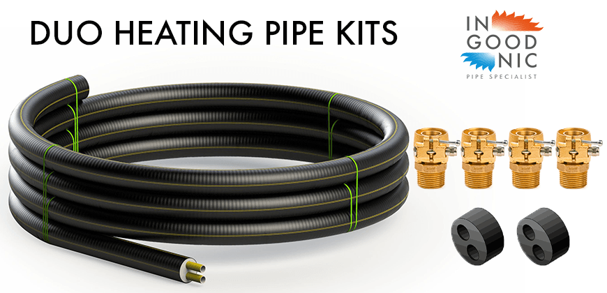 25 DUO Pre Insulated Heating Pipe KIT | eBay UK