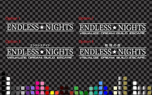 Endless Nights Decal Sticker Windscreen Windshield Motivation Dream ...