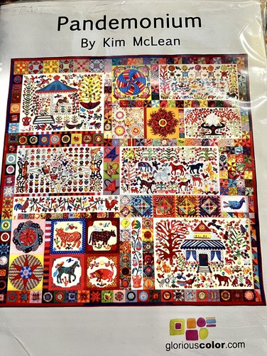Pandemonium 2012 Kim McLean Quilt Applique Pattern Cottagecore ...