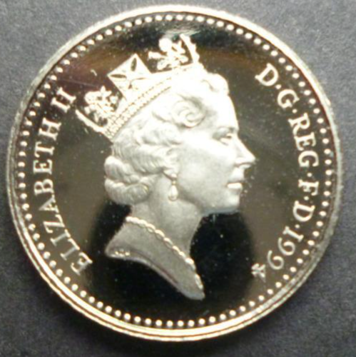 1994 QUEEN ELIZABETH 2ND PROOF 5P COIN (SMALLER TYPE) HOUSED IN A NEW ...