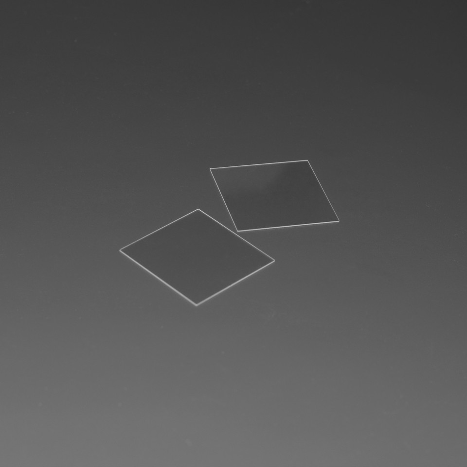 T0.05mm Ultra Thin Quartz Glass Plate JGS2 Fused Silica Substrate 20X20 ...