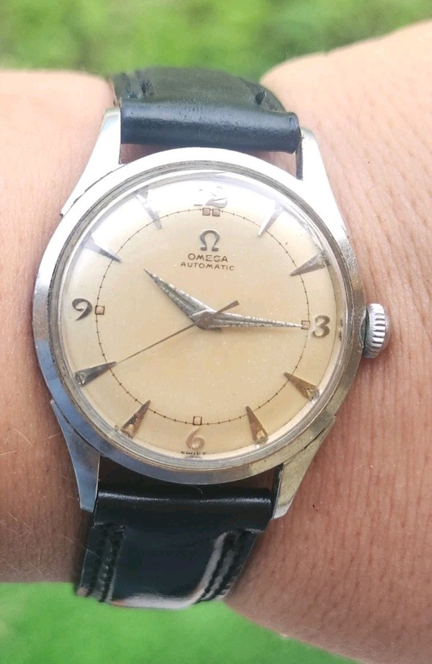 Vintage Omega Automatic Bumper Ref 2635 Cal 351 Men's 1952 Stainles ...