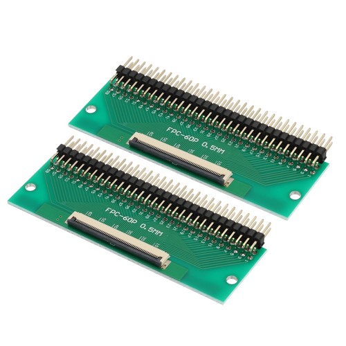2pcs FFC FPC Connector Board 60 Pin Double Row Right Angle Pin Header ...