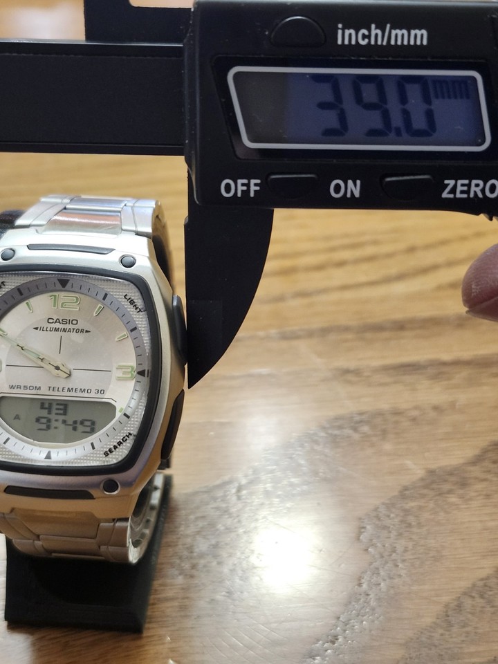 Casio Illuminator Telememo 30 AW-81 Men's Analog Digital Quartz Watch ...