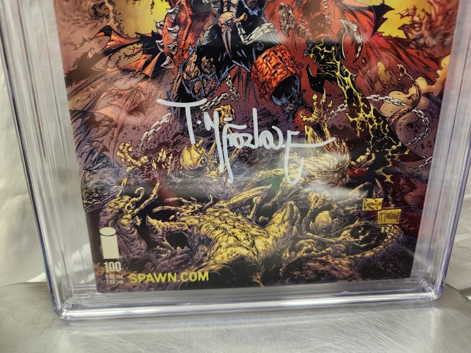🔥 Spawn 100 CGC 9.8 SS Signed Todd McFarlane Variant Greg Capullo Death ...