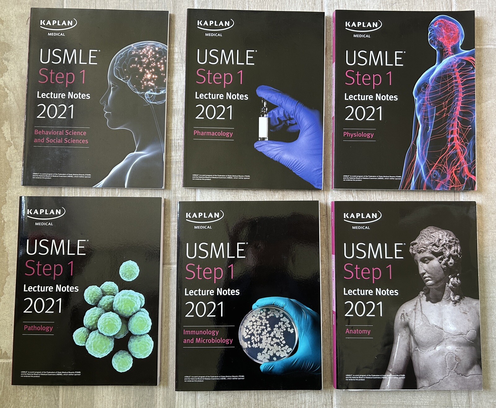 Kaplan USMLE Step 1 Lecture Notes 2021 (7) Book Set *read Description ...