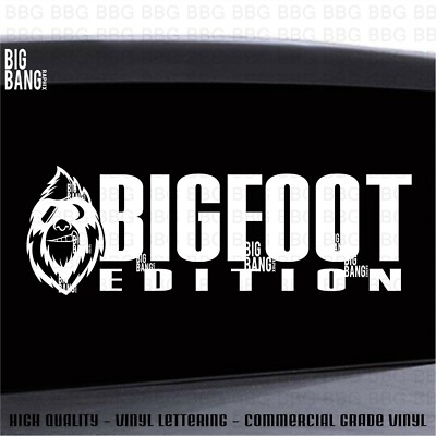 Bigfoot Edition Decal Sticker Sasquatch Yeti I BELIEVE Truck SUV ...