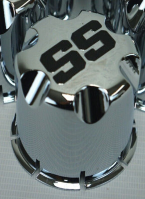 Golf Cart UTV ATV Wheel Rim 'SS' Chrome Center Cap (Steeleng) | eBay