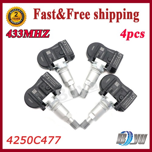 4PCS 4250C477 TPMS Tire Pressure Sensor for Mitsubishi ASX Peugeot ION ...