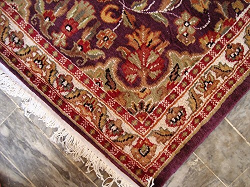 Runner Rug Amazing Purple Lilac Rare Hand Knotted Wool Silk Home Carpet ...