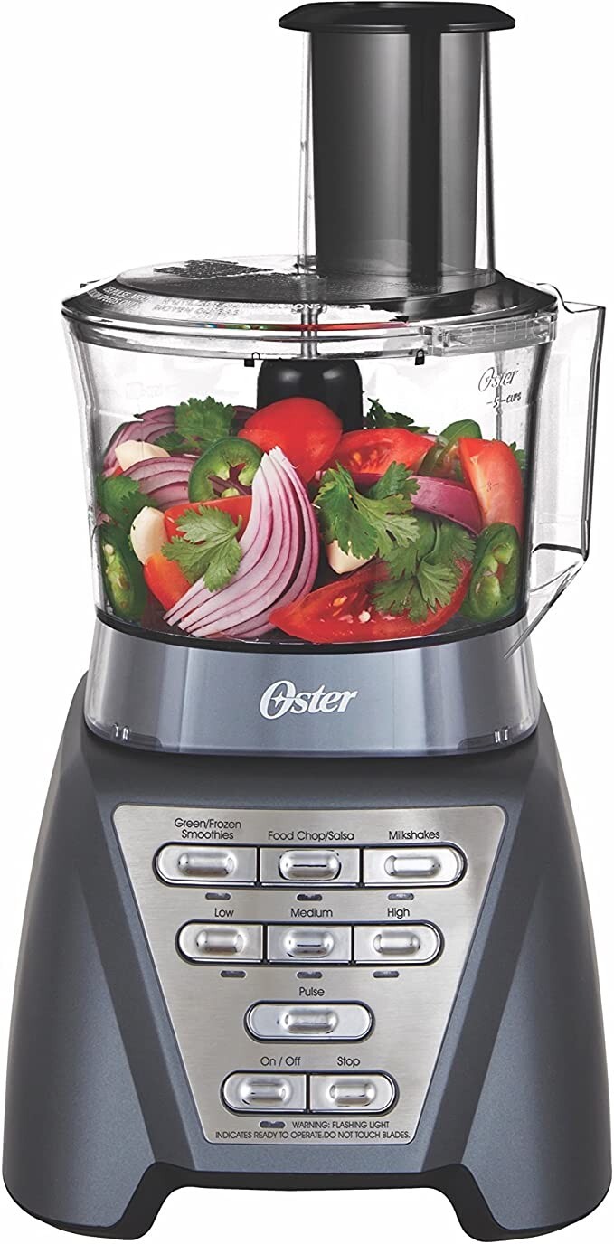Oster Pro 1200 Blender with 3 Pre-Programmed Settings and 5-Cup Food ...