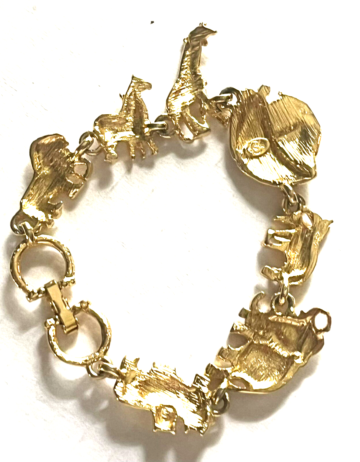 Premier Designs Gold Plated Noah's Ark Charm Bracelet Signed PD 7" | eBay