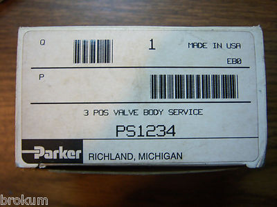 Parker 3 Pos Valve Body SERVICE Kit PS1234 ~ New In Box | eBay