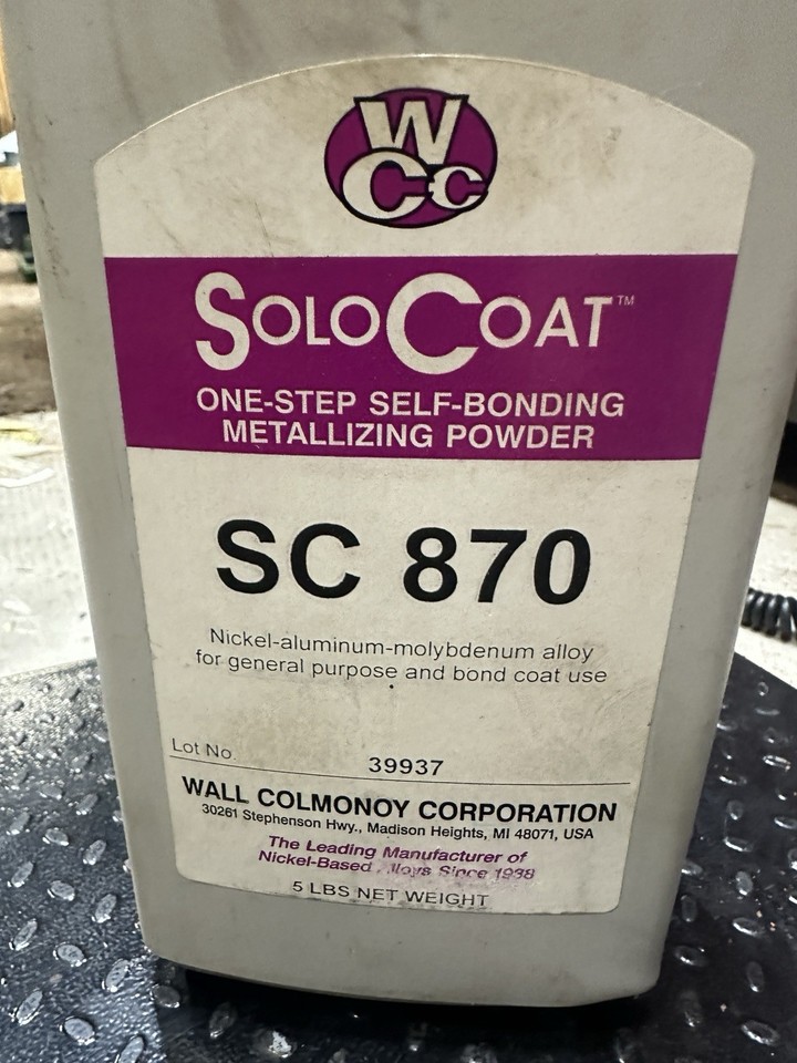 5lb Wall Colmonoy Solocoat SC 870 Spray Welding Powder Shaft Repair | eBay
