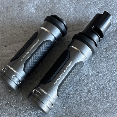 2024-2025 OEM Harley-Davison Adversary Handlebar Grips Graphite Finish ...