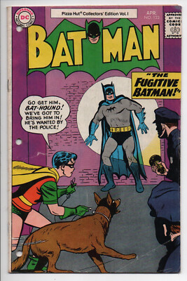 Batman 123 The Fugitive DC Comics Book 1977 Pizza Hut Collectors ...
