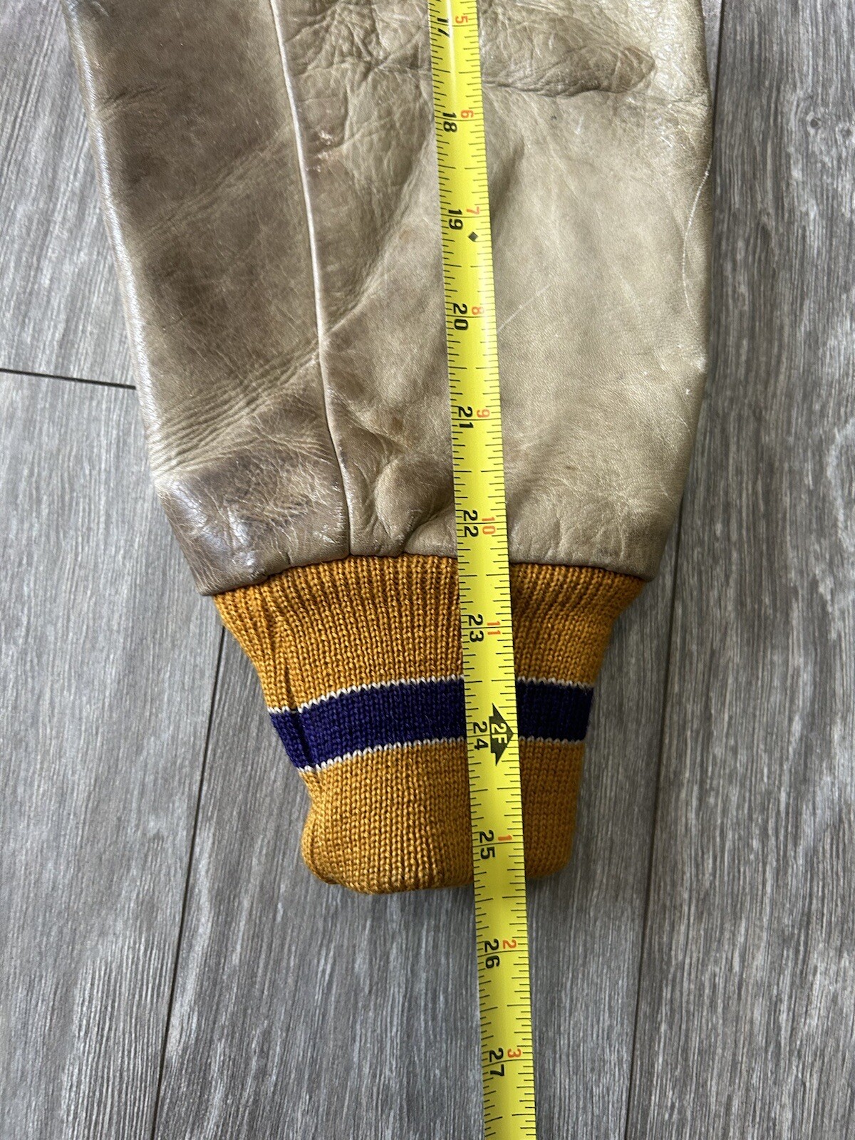 Vintage 1940s Husky Lasley Knitting Co Varsity Jacket Wool Leather Size ...