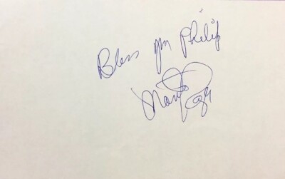 Martha Raye Autograph 5x8 File Card A191 | eBay