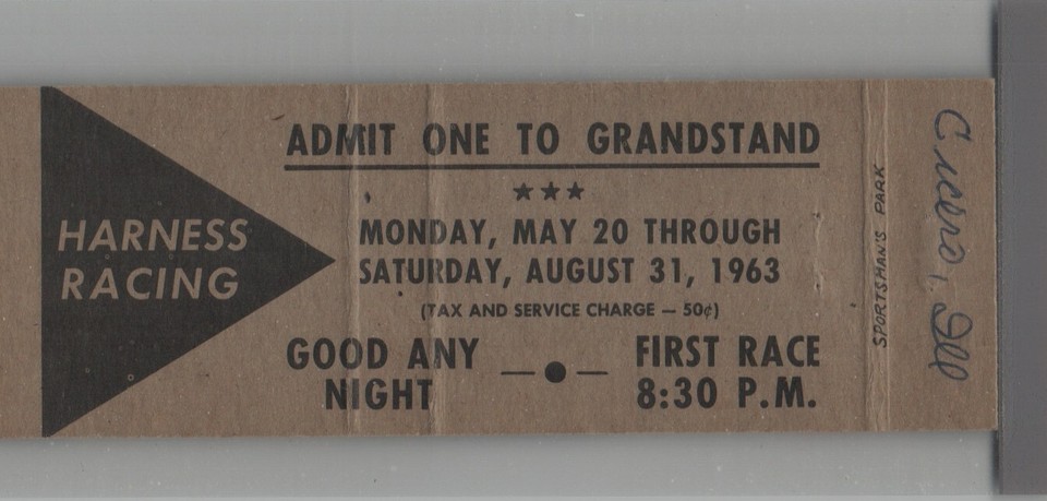 Matchbook Cover - Sportsman's Park Horse Racing Chicago, IL | eBay