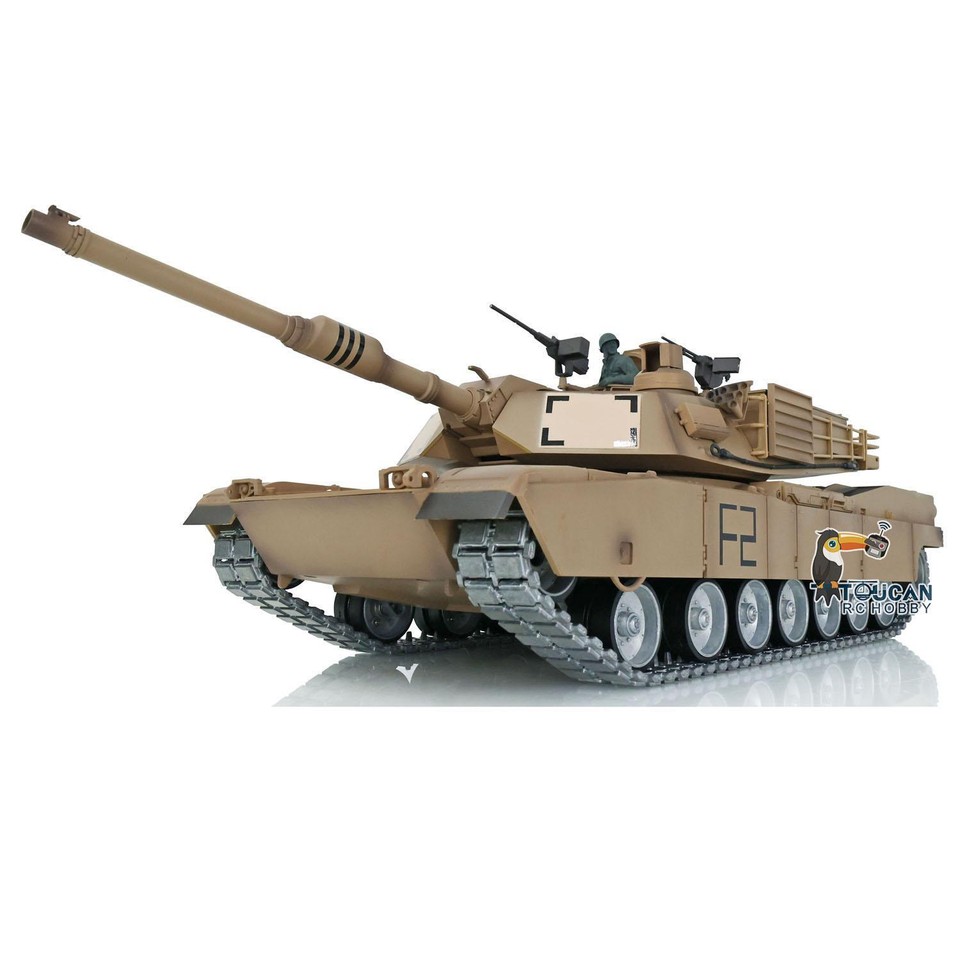 Customized Henglong 1/16 7.0 M1A2 Abrams RC RTR Tank 3918 360°Barrel ...