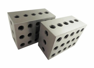 Set Of 2 PC 2 3 4 Metal Blocks 23 Holes Milling Drilling Machining ...