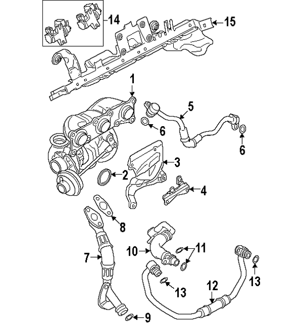 BMW 11427563453 Genuine OEM Oil Outlet Tube O-ring for sale online | eBay