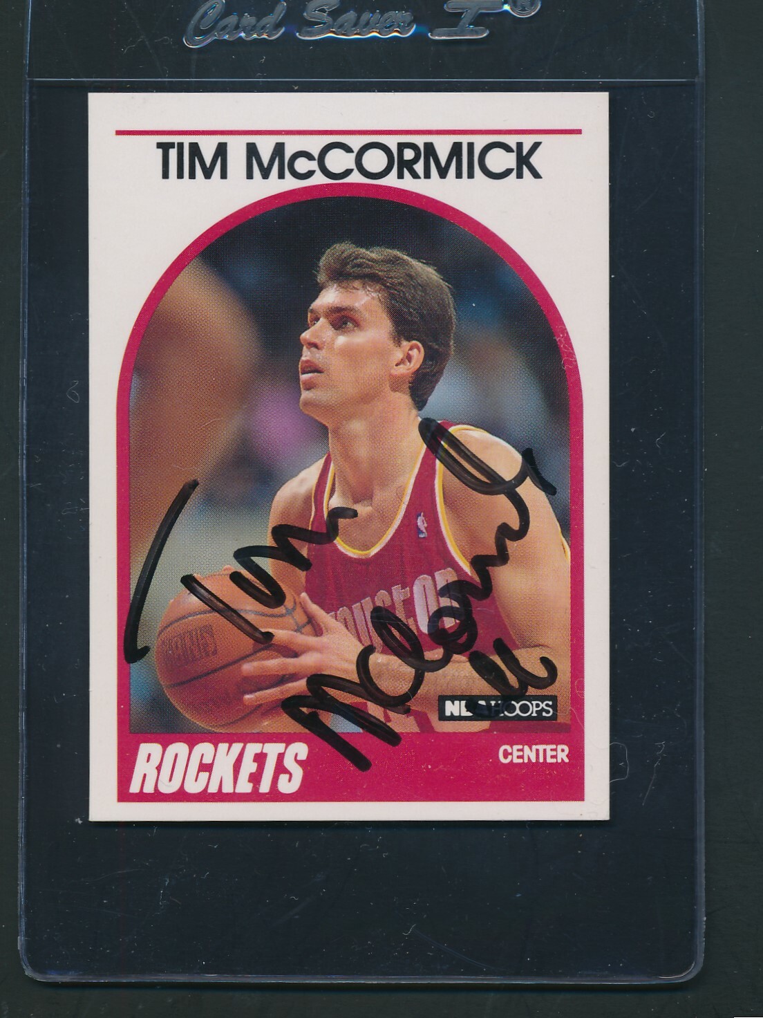 1989/90 NBA Hoops #272 Tim McCormick Rockets Signed Auto *D2763 | eBay
