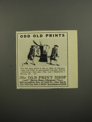 1953 The Old Print Shop Ad - Odd old Prints | eBay