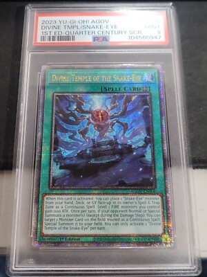 Divine Temple of the Snake-Eye (Quarter Century Secret Rare) AGOV-EN056 ...