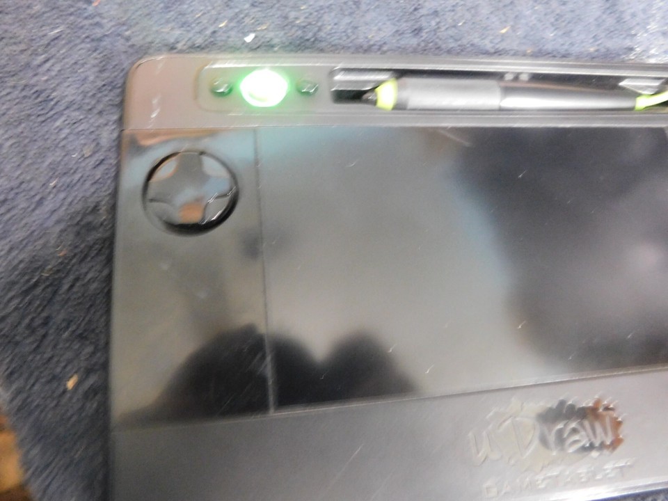 UDraw XBOX 360 Black Game Drawing Tablet *TABLET ONLY*Good Condition ...