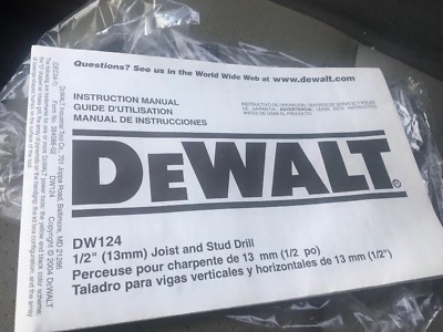 Right Angle Drills - Dewalt Dw124
