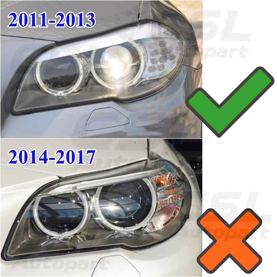 CSL Yellow Angel Eye DRL Modules For 2011-13 BMW F10 F11 M5 528i 535i ...
