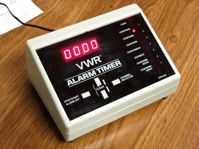 VWR 62344-643 Alarm Timer Stopwatch Countdown Clock Multiple Channels ...