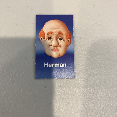 Blue Replacement Face Card for Guess Who 1991 Version Game Herman | eBay