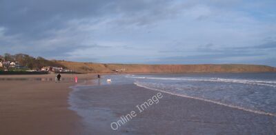 Photo 12x8 Filey sands A mild November day sees plenty of people and ...