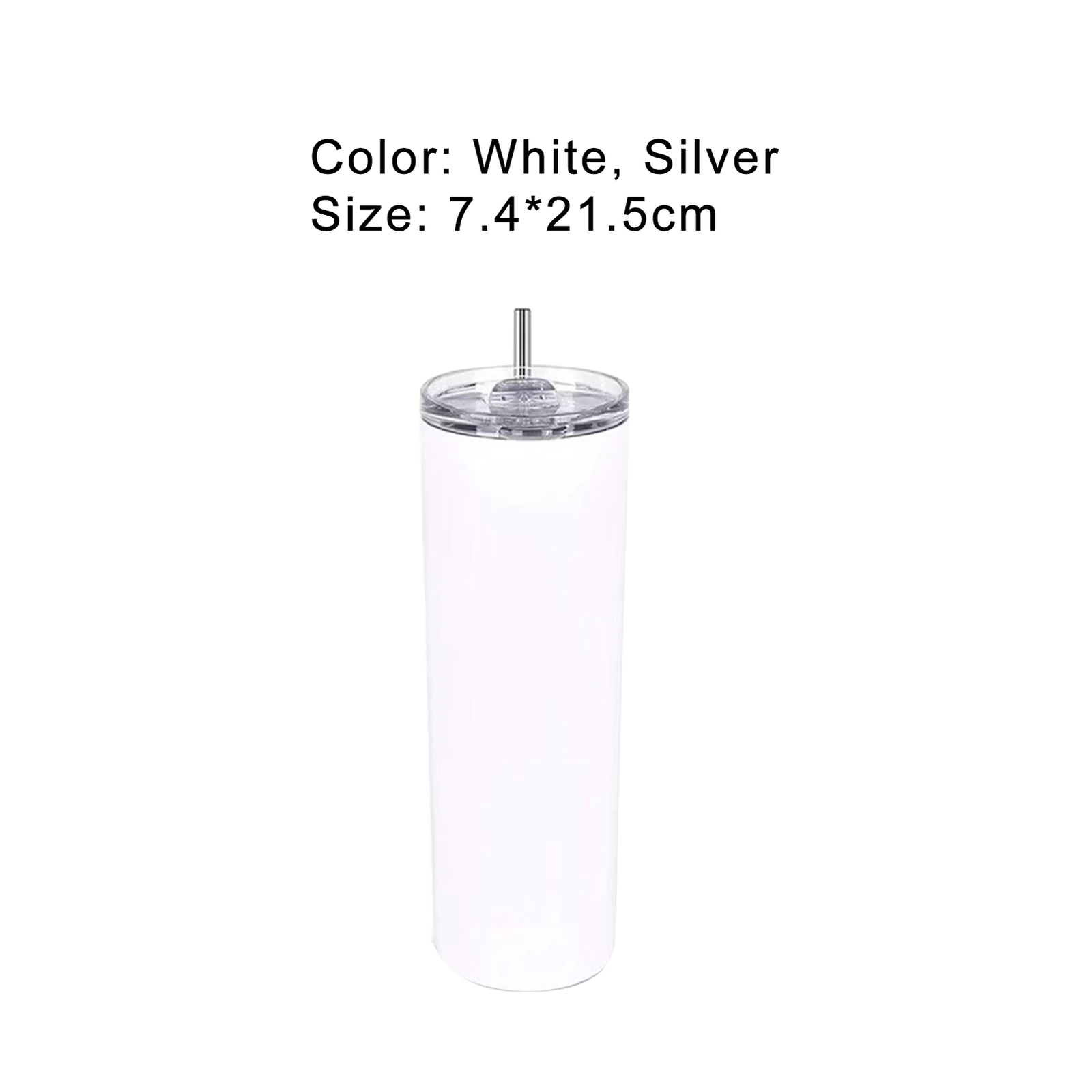 20oz Water Tumbler No Odor Rust-proof Drinking Water Vacuum Straw Cup ...